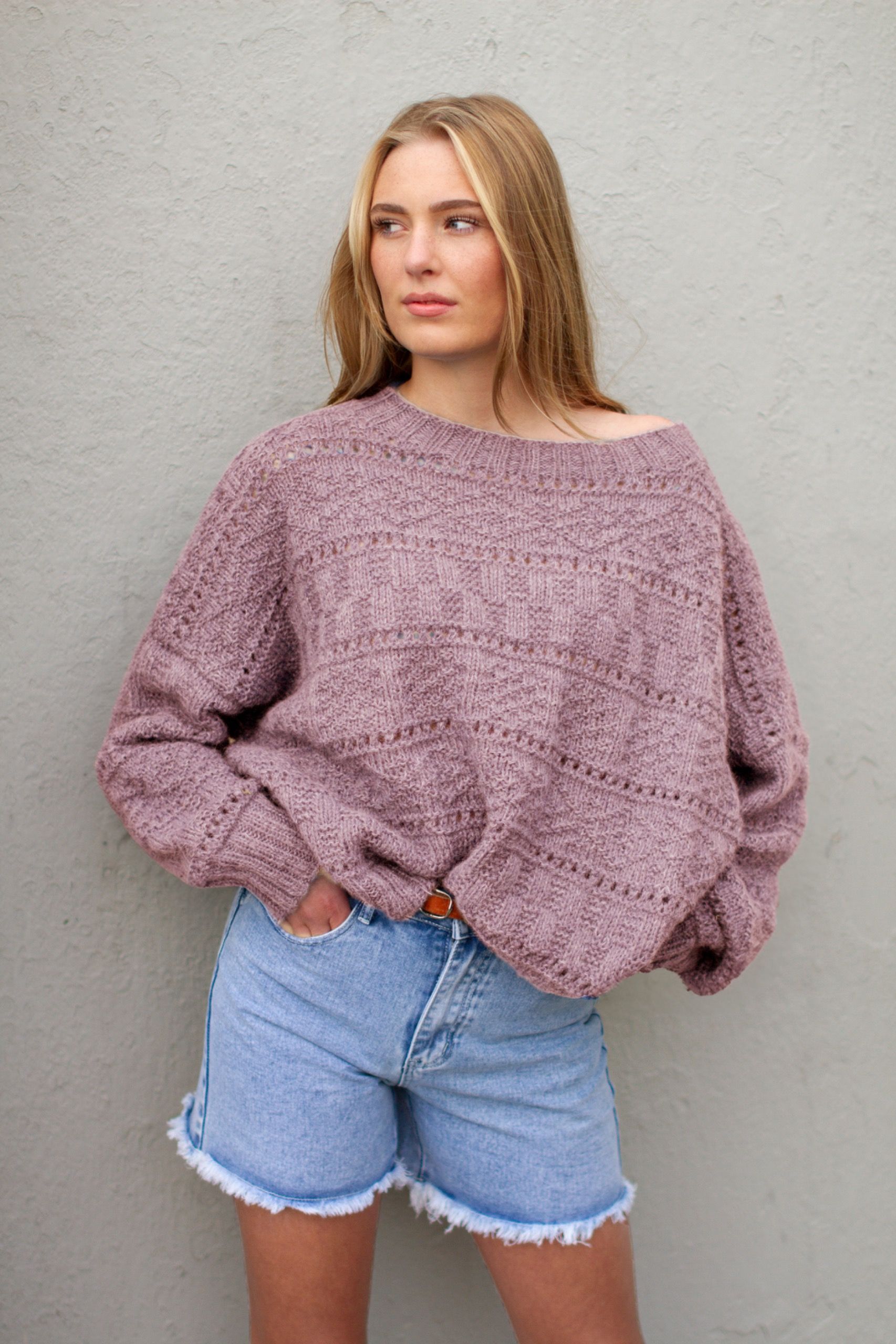 BROOKE Pullover Dusche grau-lila - Garnius - Garnius.de